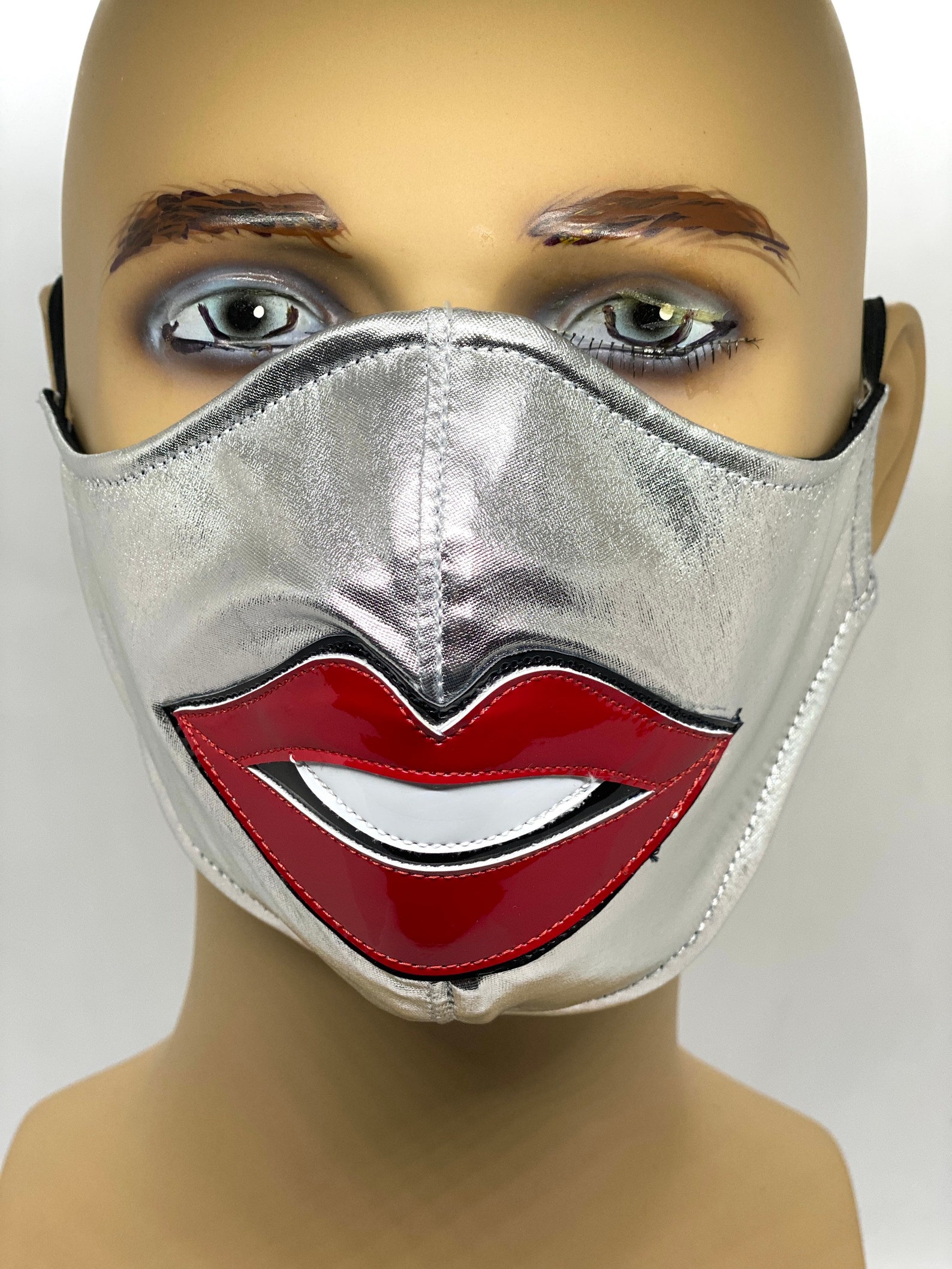 Red Lips Face Mask Hand Made Artisan Rolling Stones | Etsy