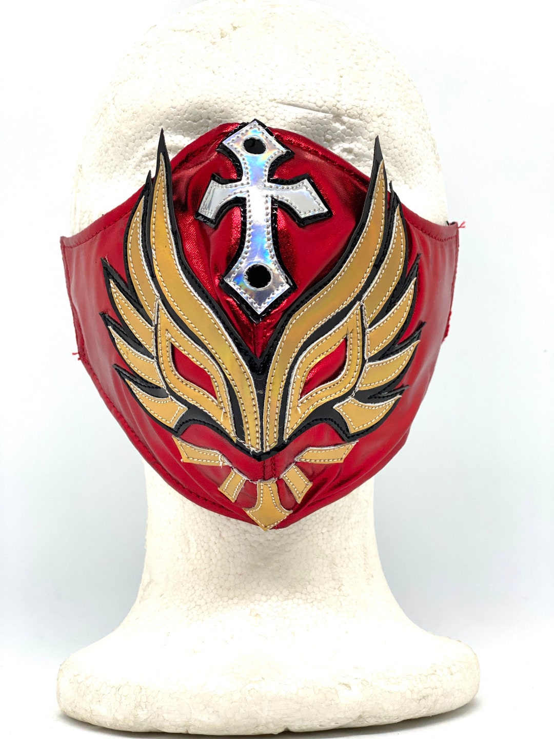 Red Lucha Libre Face Mask Wrestling Luchador Mascara - Etsy