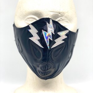 Lucha Libre Face Mask Wrestling Luchador Neutron Mascara Lightning Bolt ...