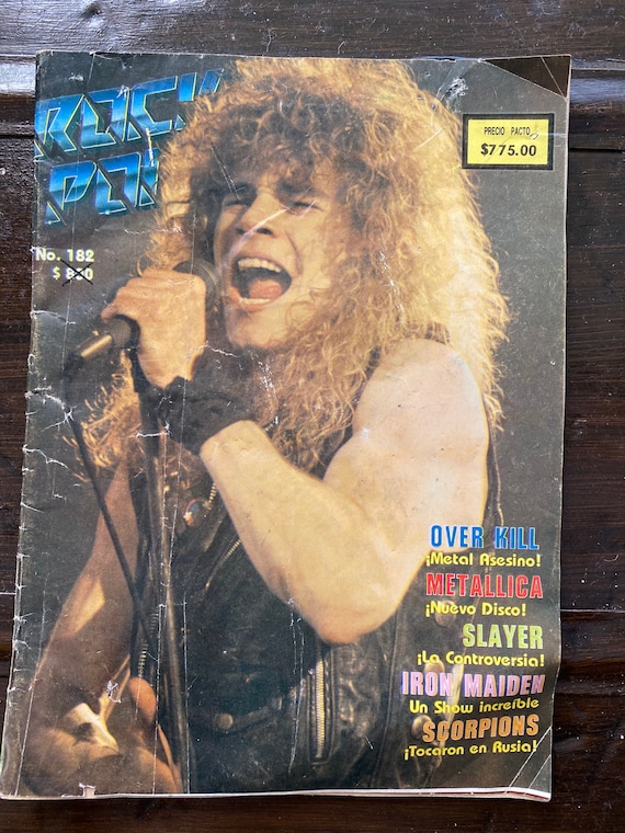 Vintage 80s Mini Metal Magazine Rock Pop Mexico City | Etsy