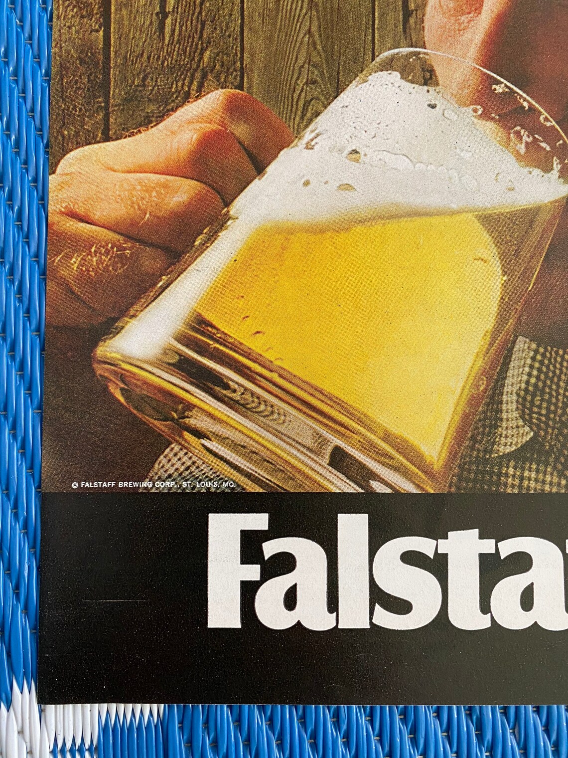 Vintage Falstaff Beer Poster 1970s Advertisement - Etsy