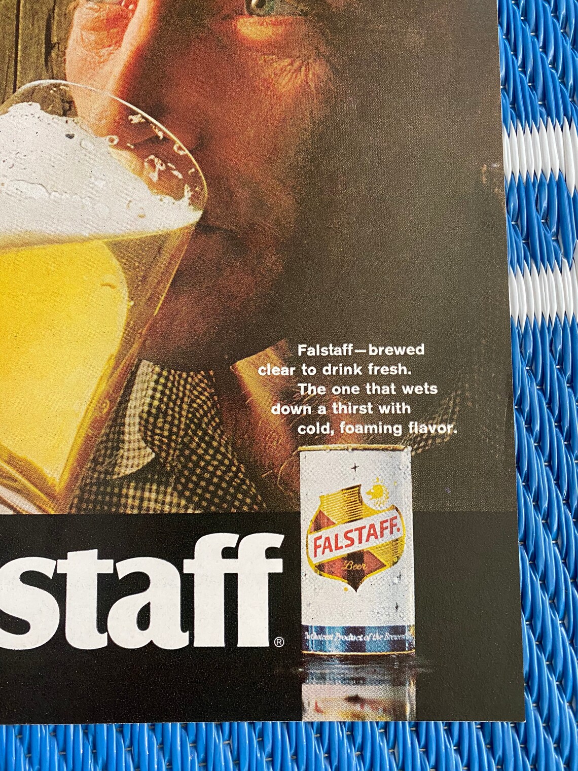 Vintage Falstaff Beer Poster 1970s Advertisement - Etsy