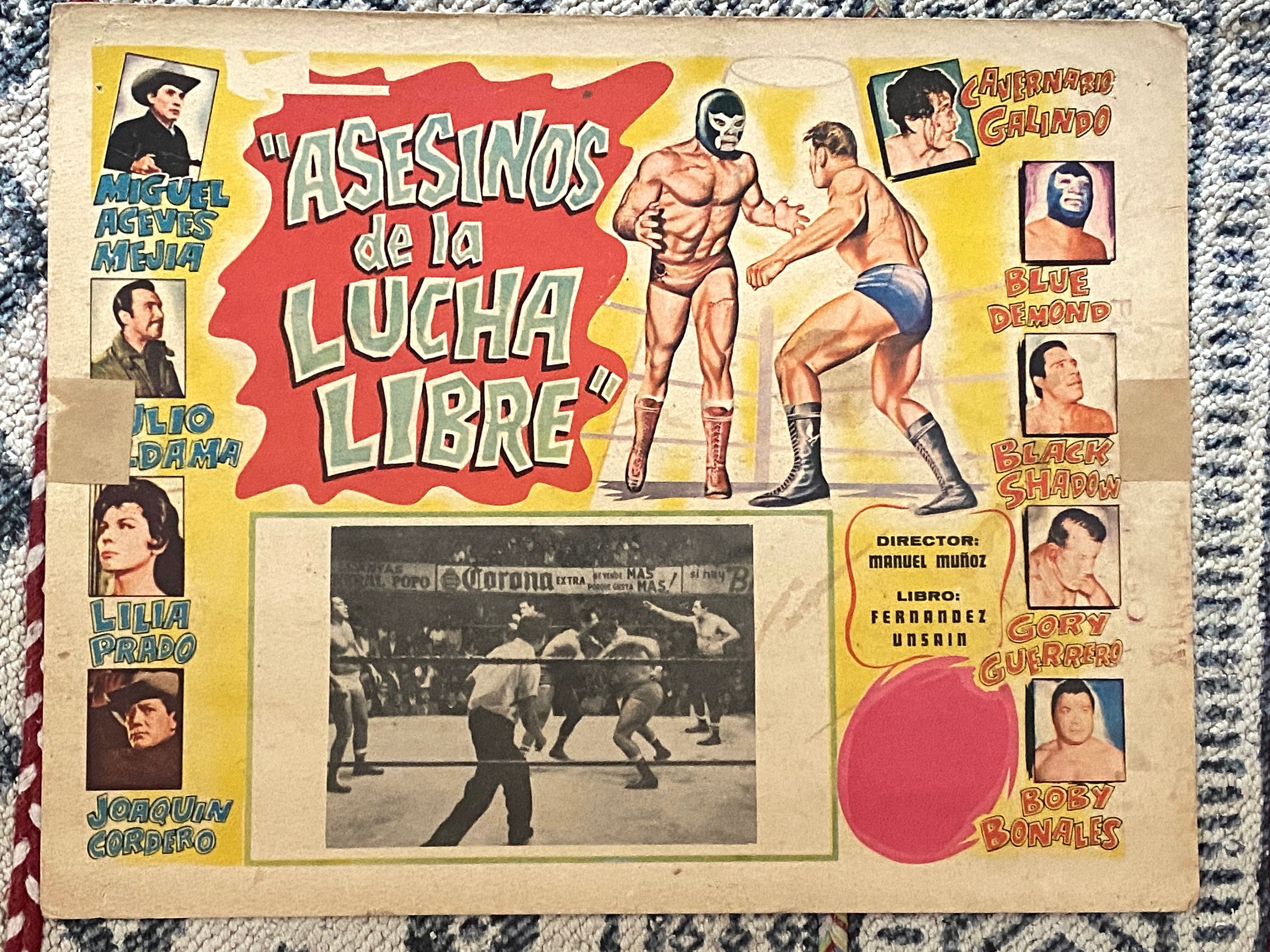 Vintage Lucha Libre Poster