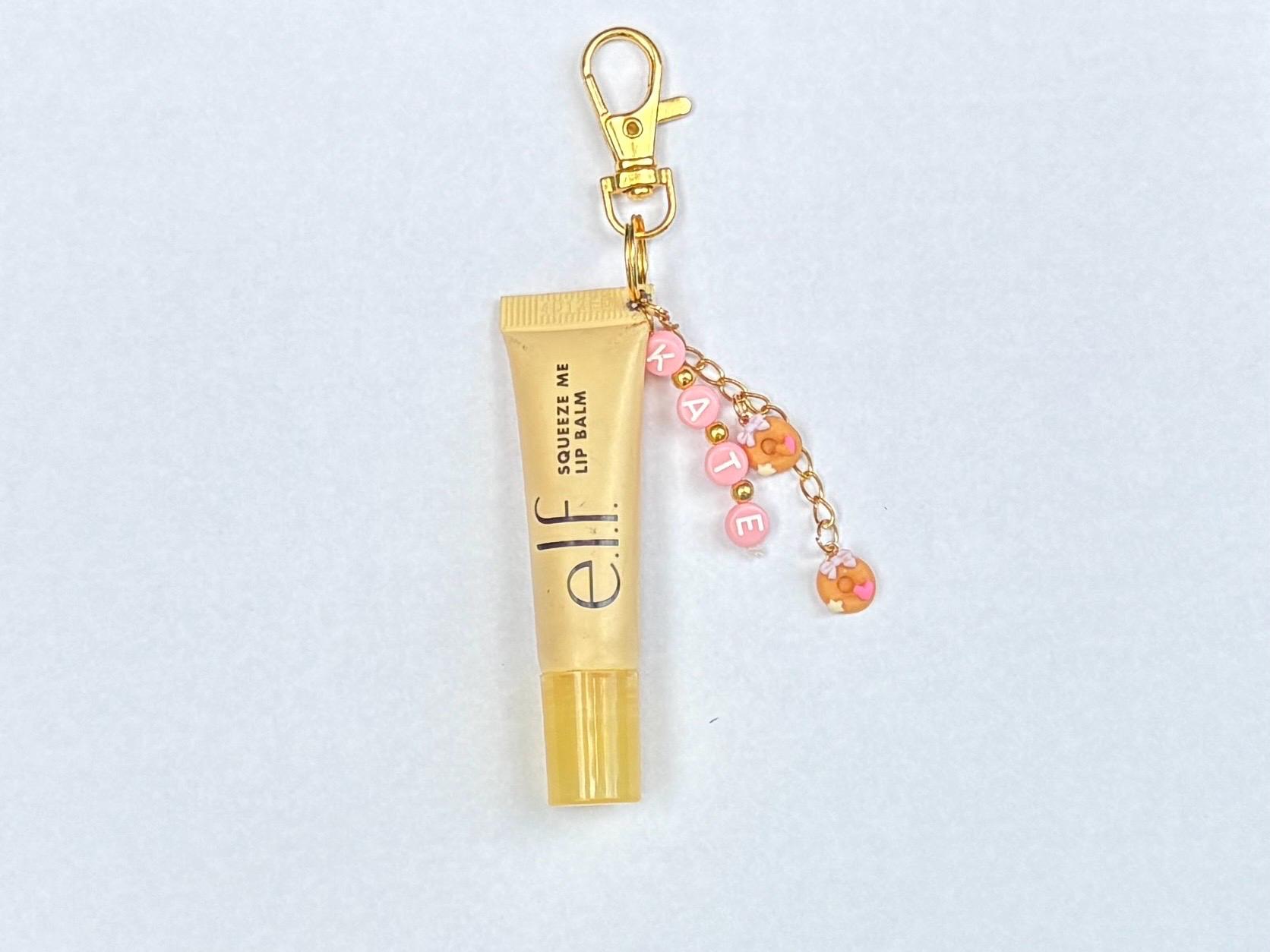 Personalized ELF Lip Balm & Keychain | Custom Name Charm, Teen Gift ...