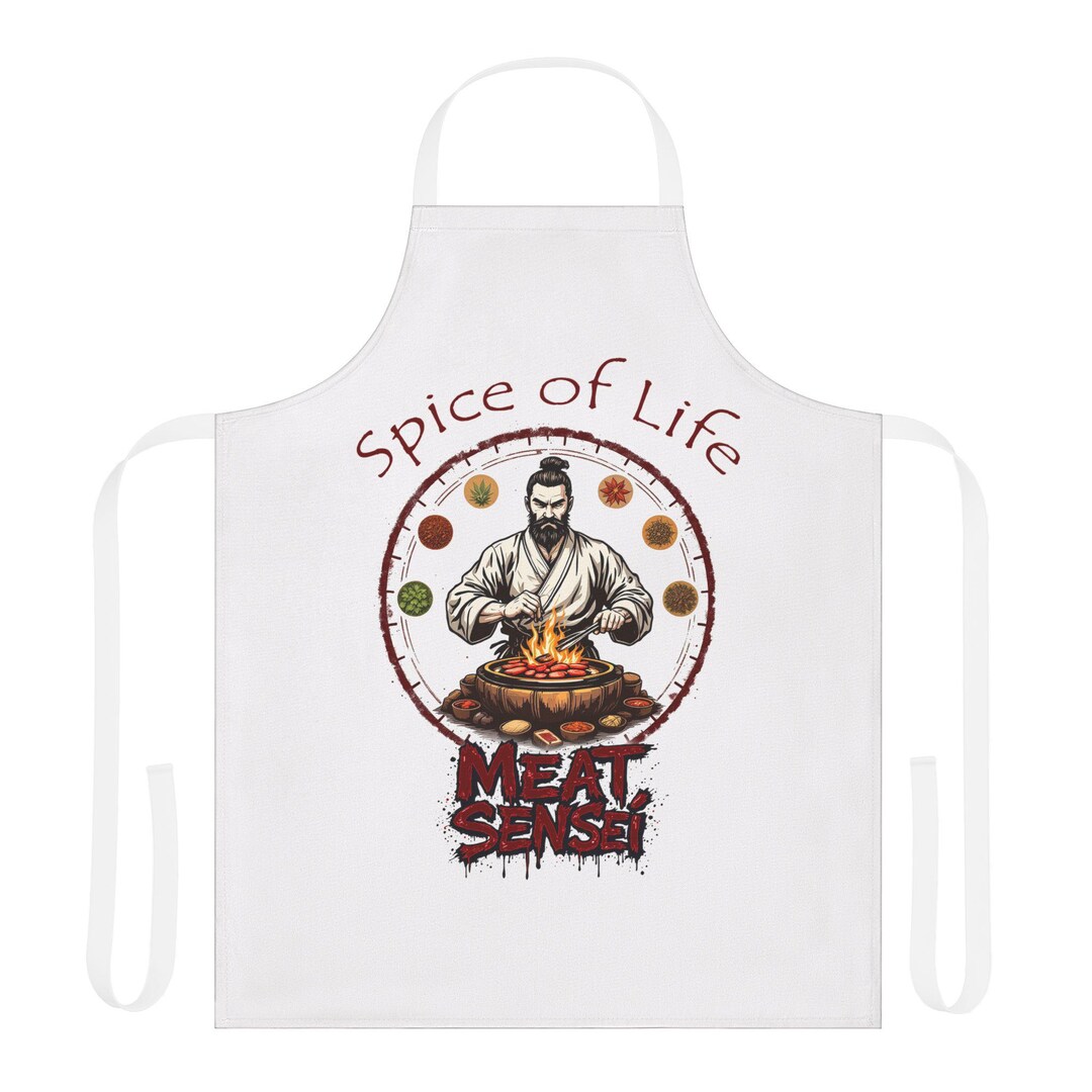 Cooking Apron Spice of Life Meat Sensei Design - Etsy