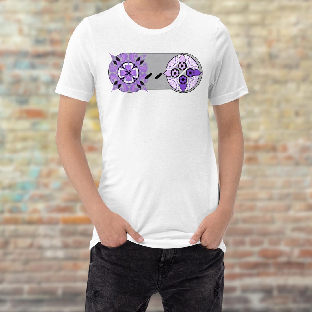 SNES Controller T-shirt Large Design | Super Nintendo Inspired 90s ...