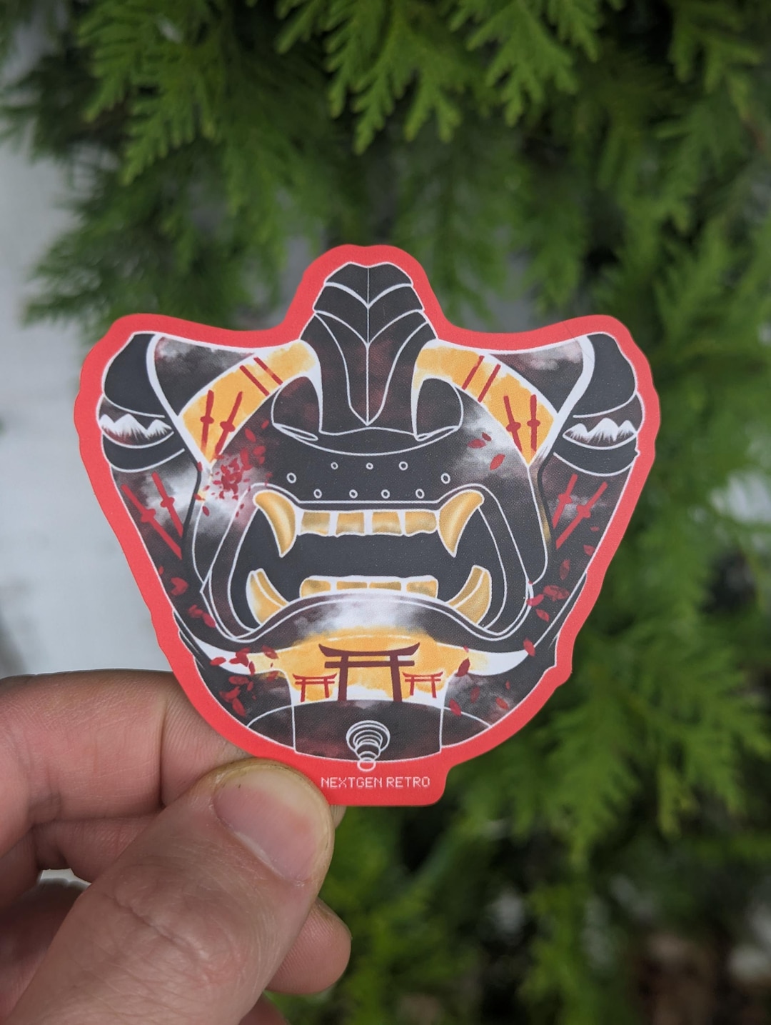 Samurai Mask Sticker | Got Inspired Ghost Mask Sticker Decal for Laptop ...
