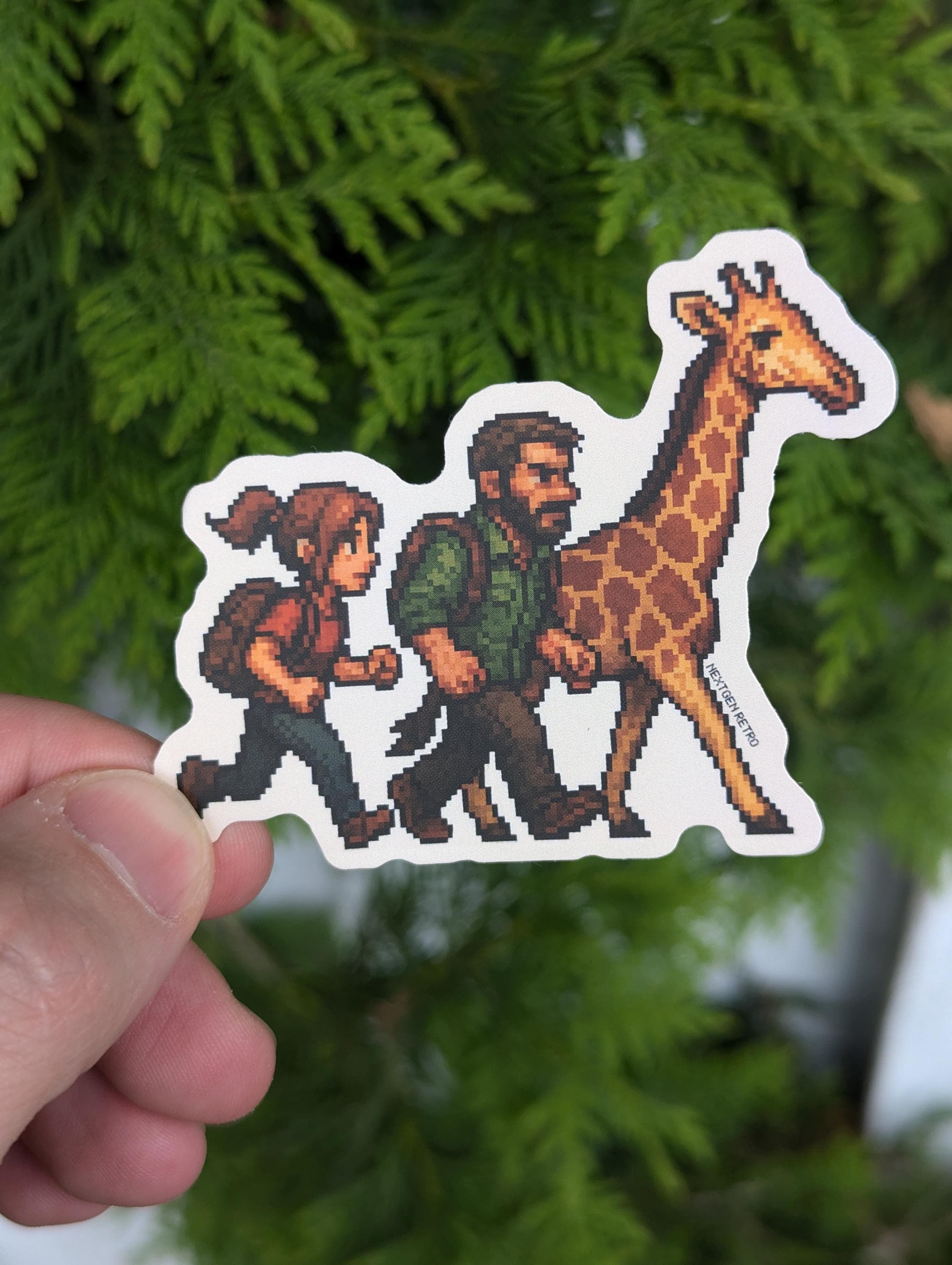 TLOU Joel Ellie Guitar Tattoo Sticker | Fan Creation Last of Us Sticker ...