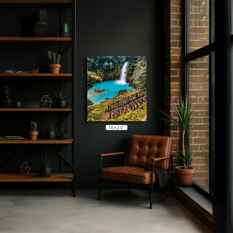 La Fortuna Waterfall Costa Rica Print – Tropical Jungle Landscape - Etsy