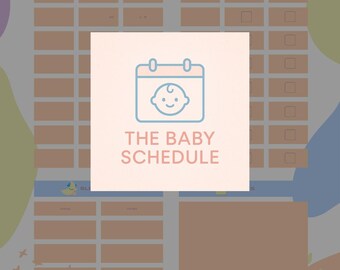 Baby Daily Schedule Template | Canva Baby Tracker | Newborn Routine ...