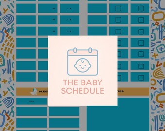Baby Daily Schedule Template | Canva Baby Tracker | Newborn Routine ...