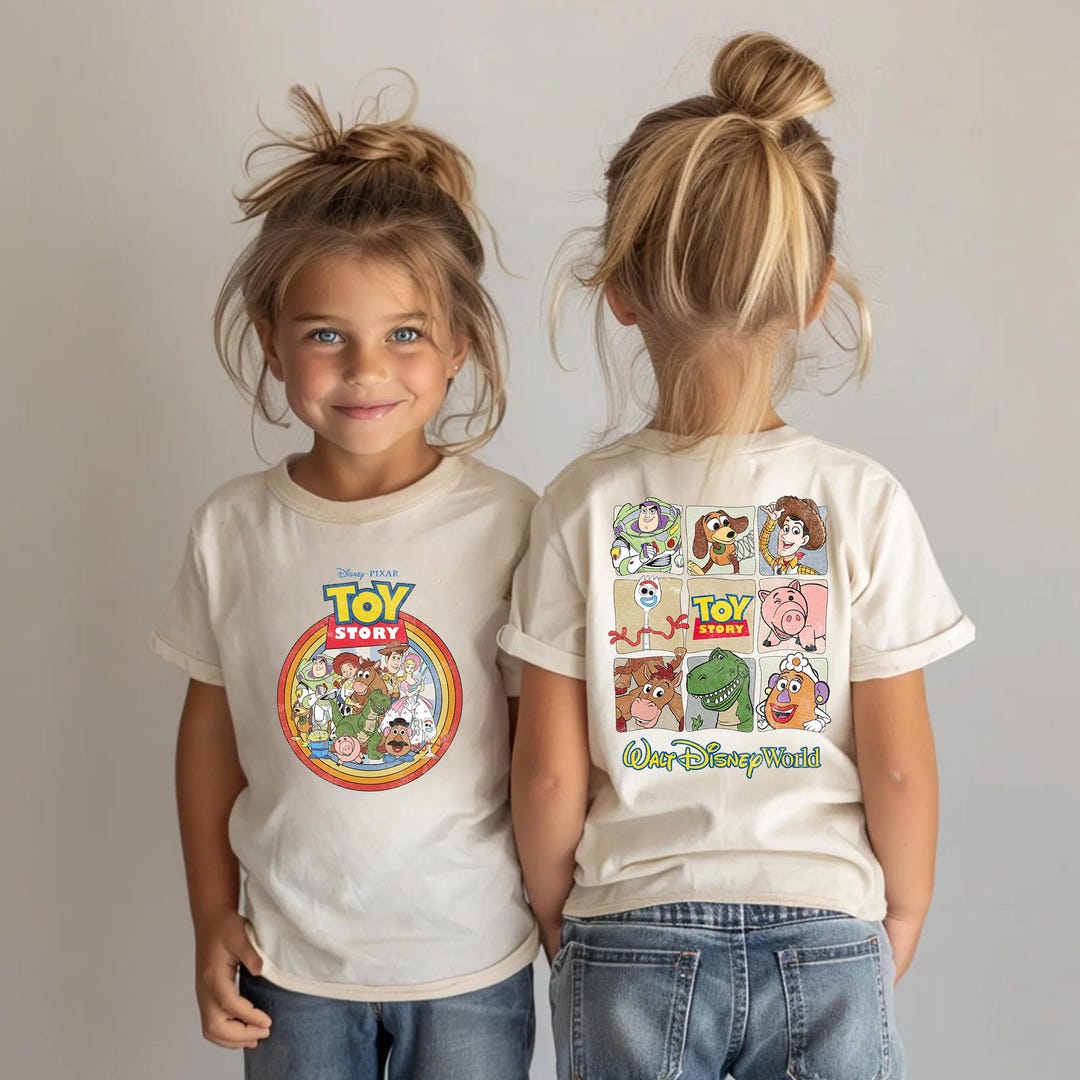 Toy Story Disney Shirt, Pixar Toy Story Tee, Buzz Woody Rex Forky Pink ...