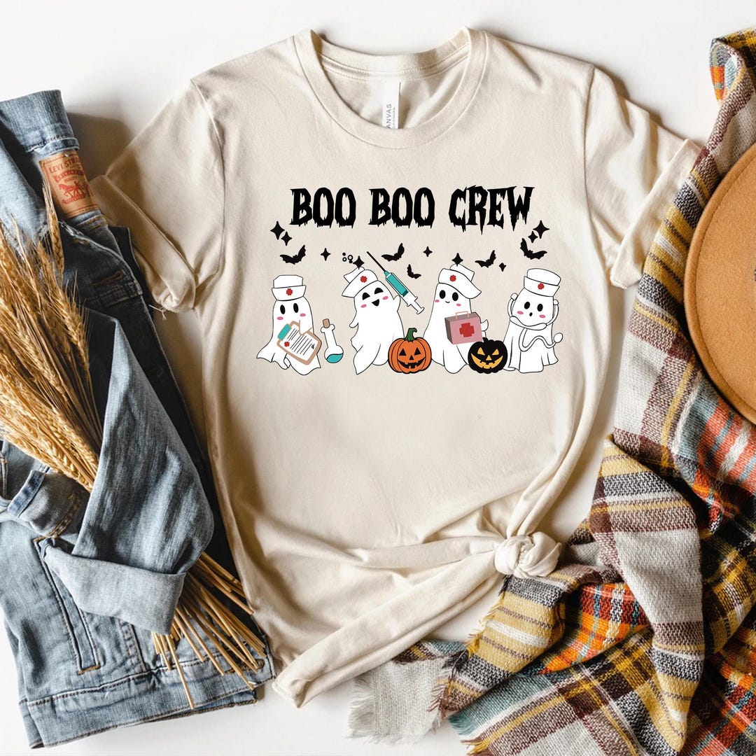 Boo Boo Crew Halloween Nurse Shirt, Funny Medical Holiday Tee, Nurse ...