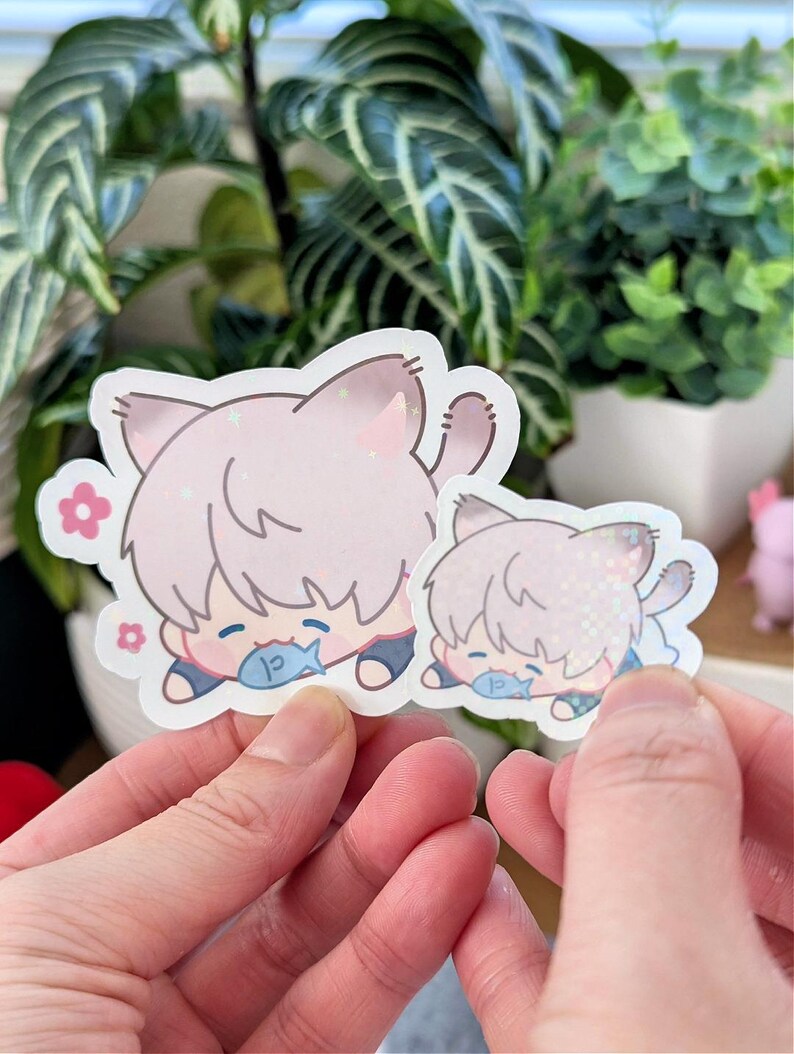 LADS Chibi Kitty Vinyl Sticker Set: Love and Deepspace - Etsy