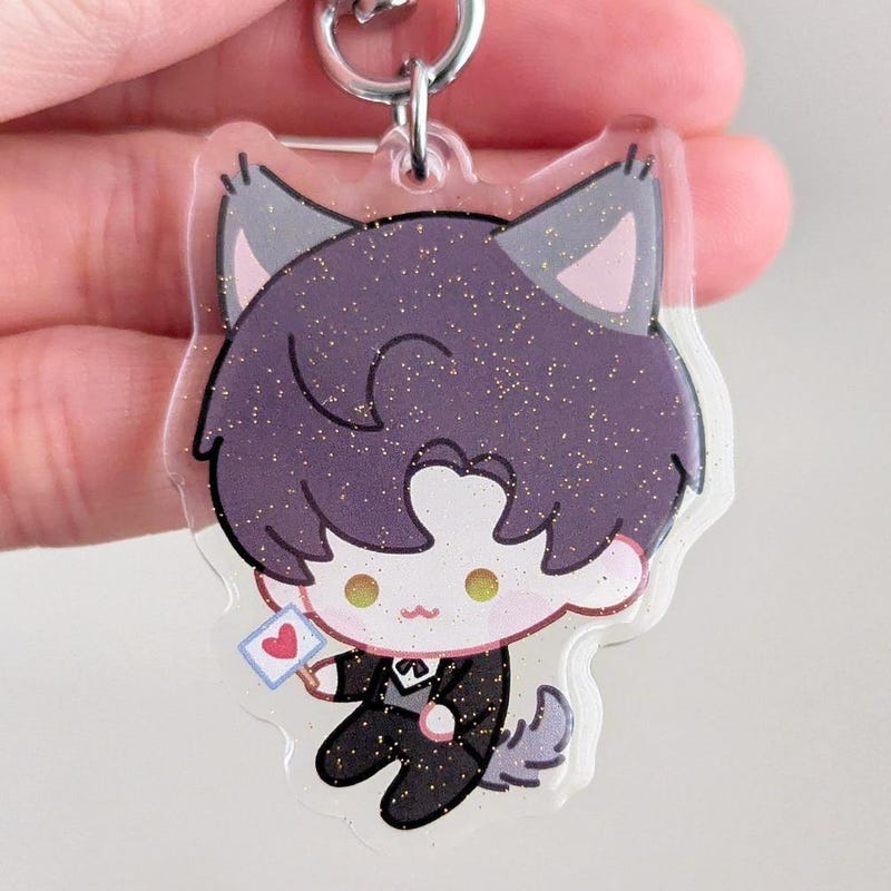 Zayne Cat Keychain - Etsy