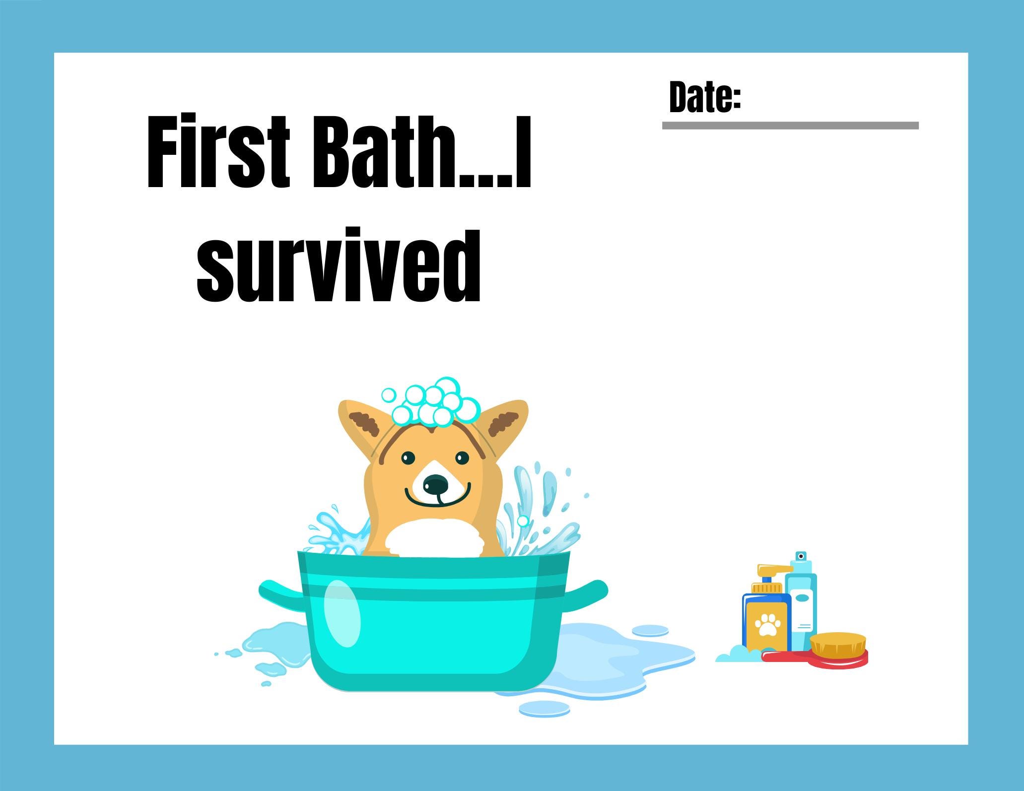 Printable Dog Milestone Cards – 10 Funny + Sweet Pet Moments – Puppy ...