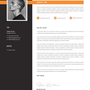 Modern Resume & Cover Letter Template | Editable Word DOCX | Clean Professional CV Design ...
