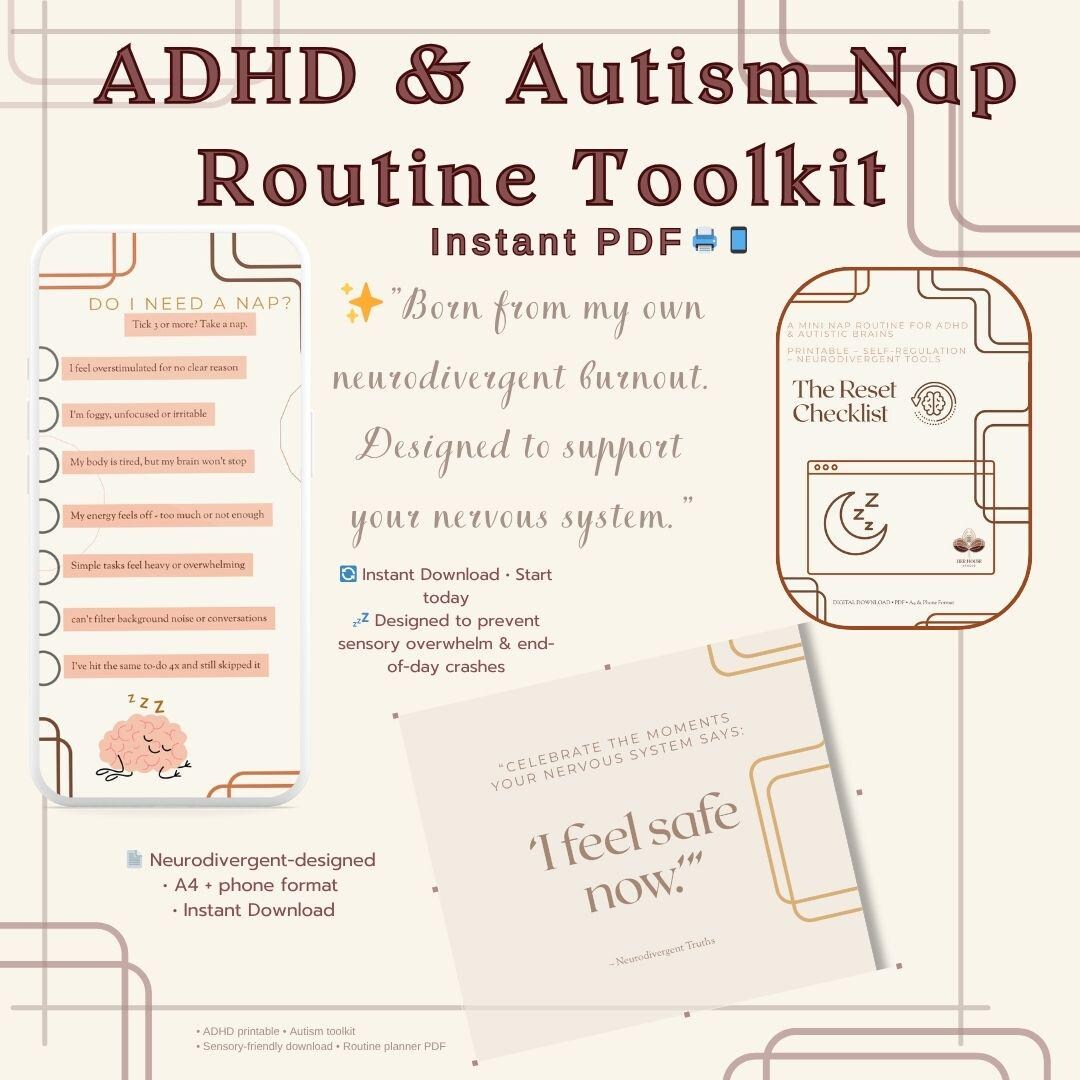 ADHD Self-care Toolkit – Reset Checklist PDF | Calm Focus Routine ...