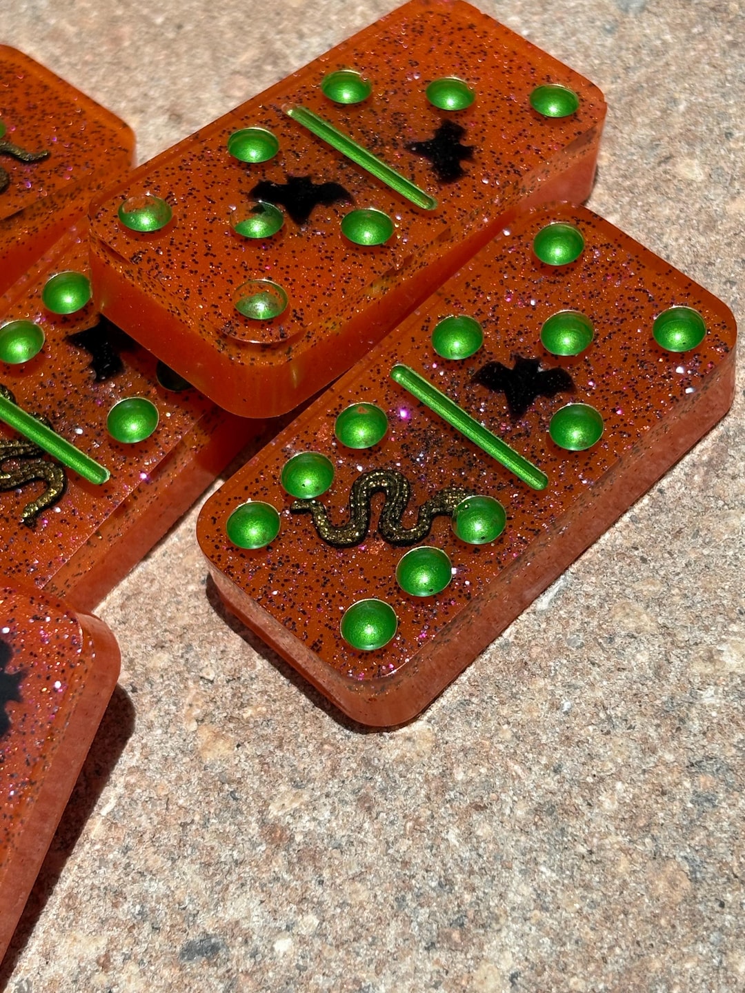 Spooky Sparkle Domino Set - Etsy
