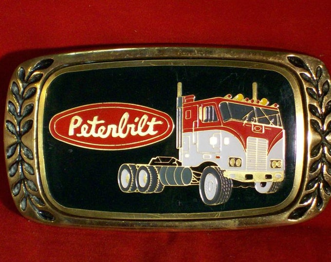 Vintage Peterbilt Trophy Belt Buckle - Etsy
