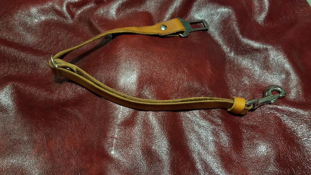 Leather Seatbelt Restraining Strap - Etsy