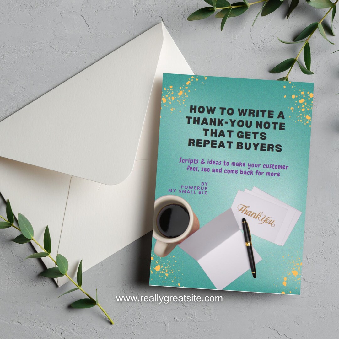 Thank You Note Templates | Write Better Customer Notes for Repeat ...