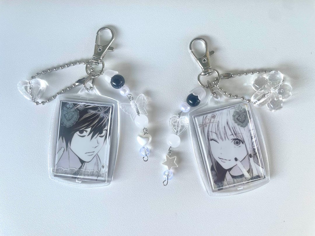 Misa Amane and L Matching Death Note Keychains (set of 2) - Etsy