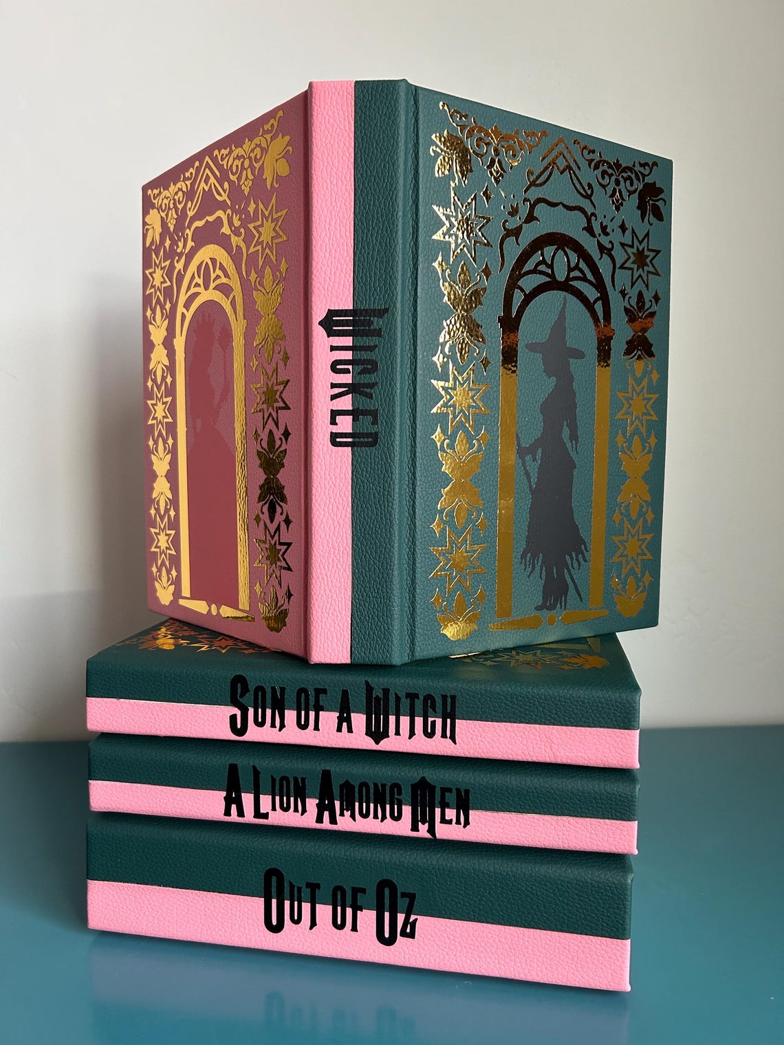 Wicked Special Edition Custom Book Rebind - Glinda and Elphaba Covers ...