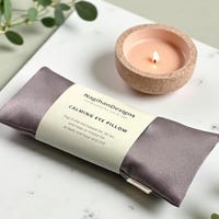 Organic Linen Eye Pillow, Yoga Pillow, Hot Cold Therapy, Microwave ...