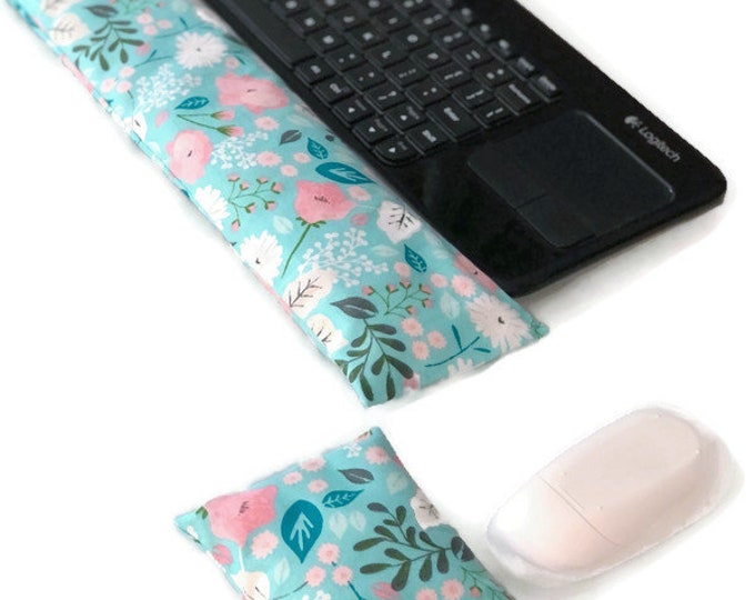 Keyboard and Mouse Wrist Rest Pillow, Ergonomic Wrist Pad, Flaxseed ...