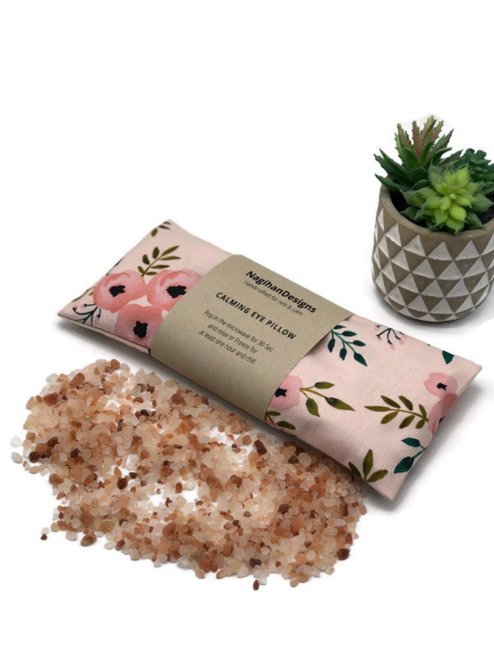 HIMALAYAN SALT Eye Pillow, Heat Therapy for Pain Relief, Spa and ...