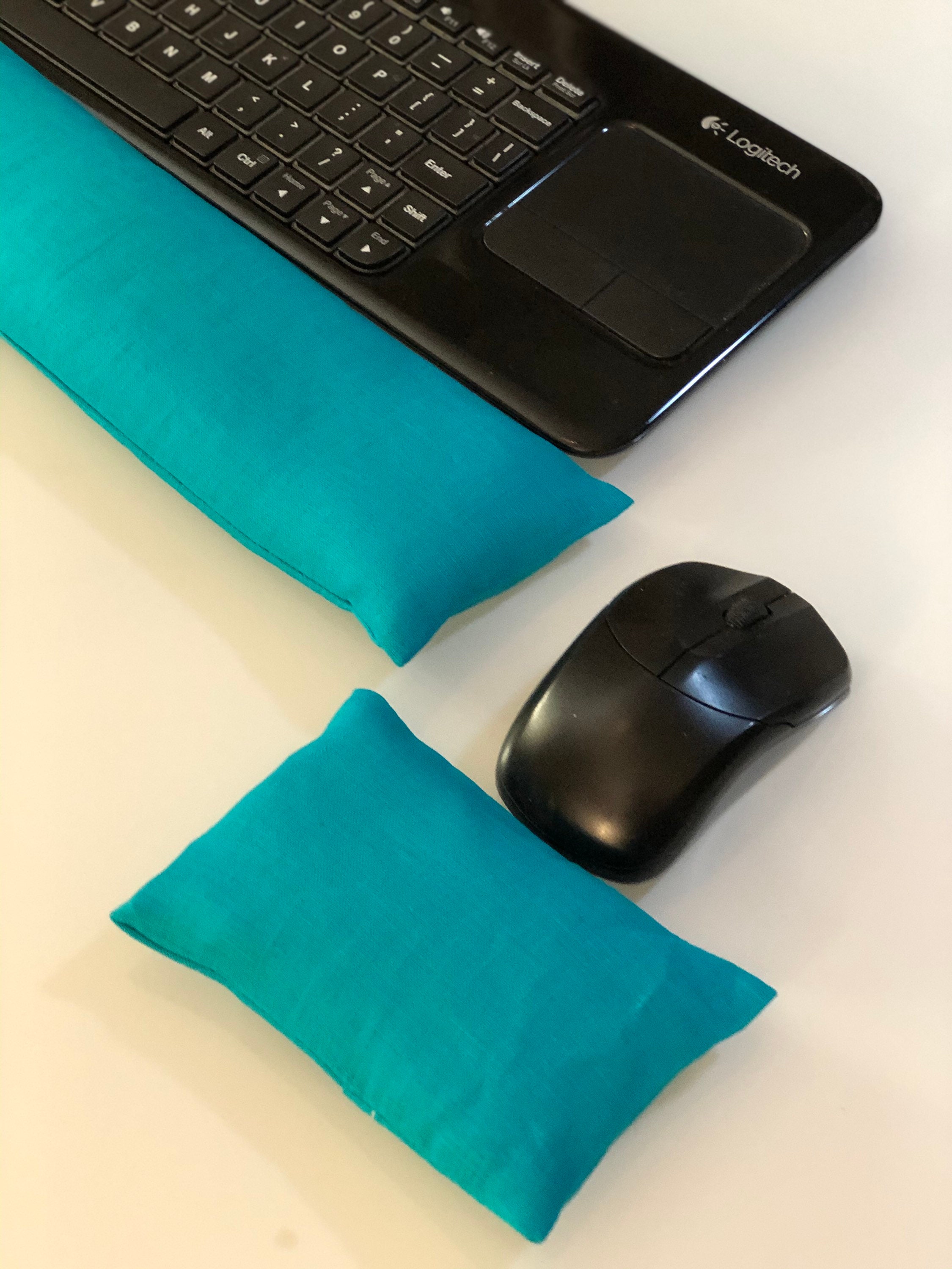 Linen Fabric Keyboard and Mouse Wrist Rest Keyboard Pad Home | Etsy