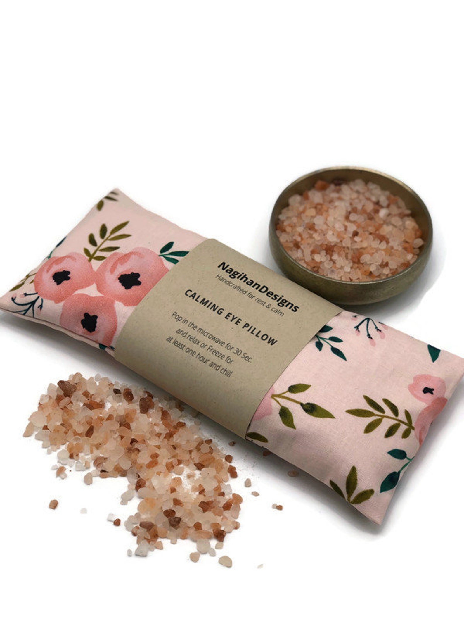 HIMALAYAN SALT Eye Pillow, Heat Therapy for Pain Relief, Spa and ...
