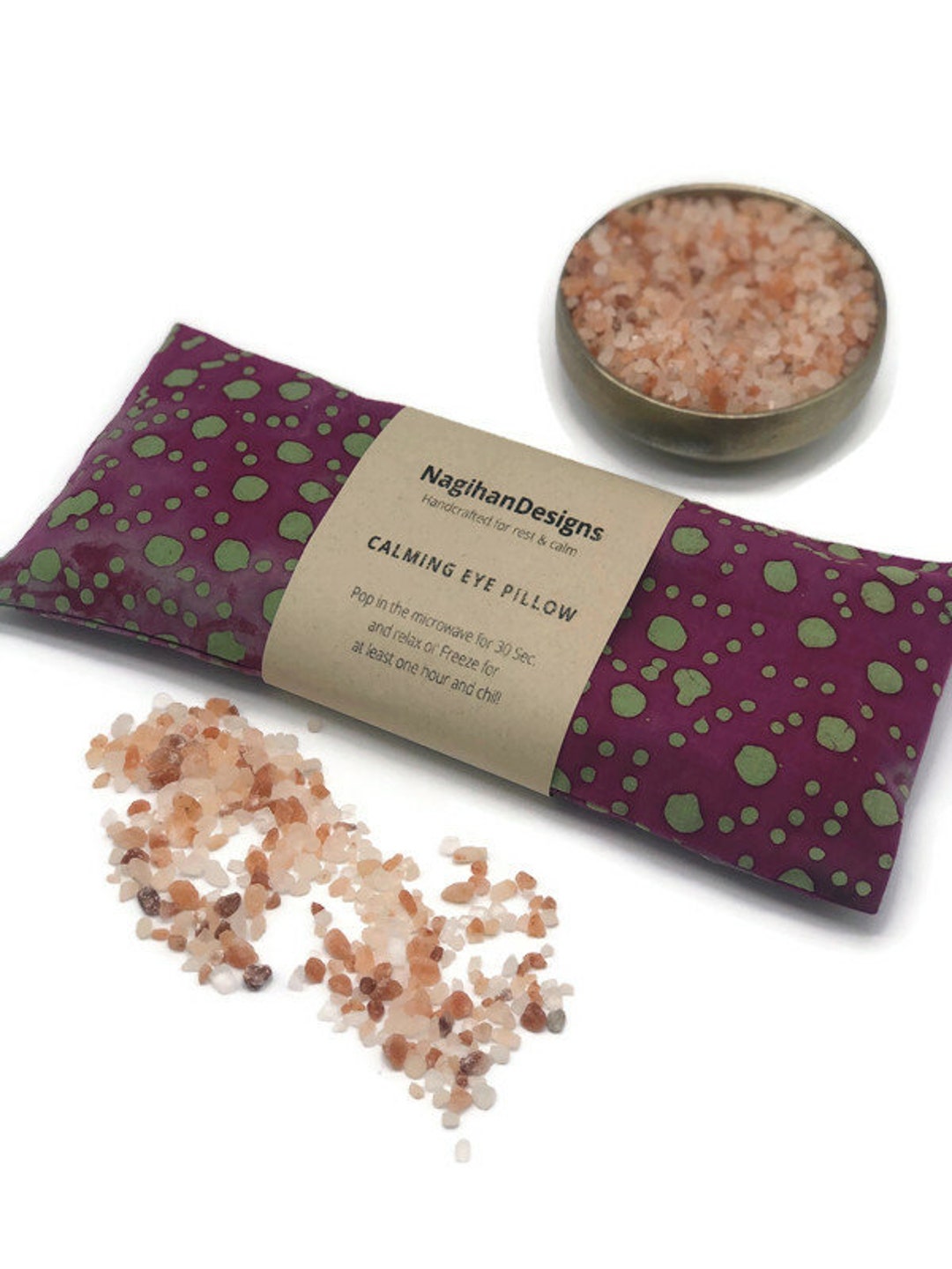 HIMALAYAN SALT Eye Pillow, Heat Therapy for Pain Relief, Spa and ...