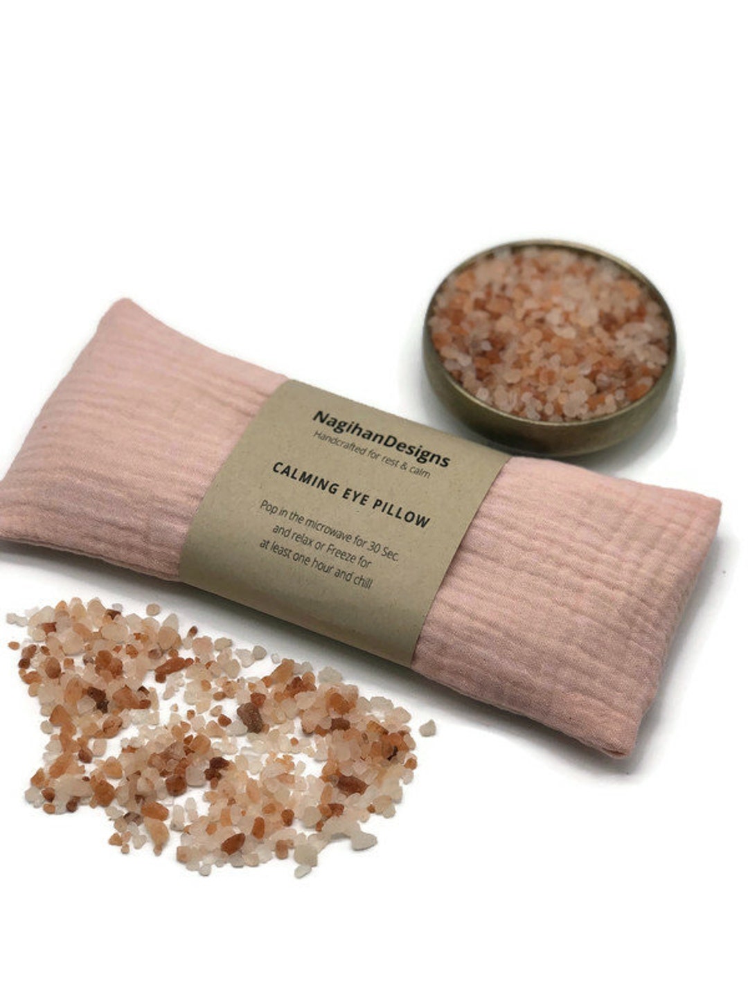 HIMALAYAN SALT Eye Pillow, Heat Therapy for Pain Relief, Spa and ...