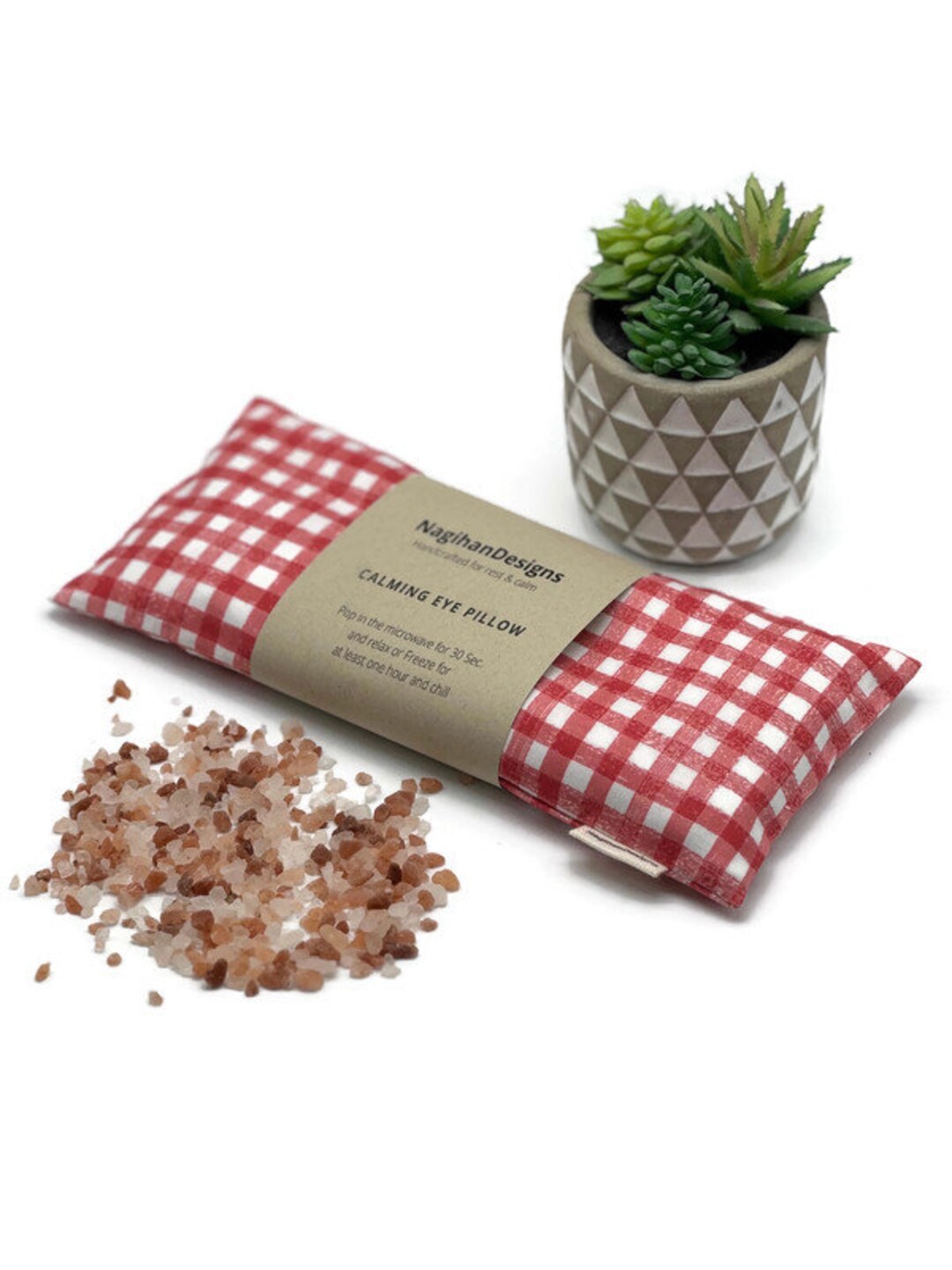 Himalayan Salt Lavender Eye Pillow: Heat Therapy, Relaxation Mask - Etsy
