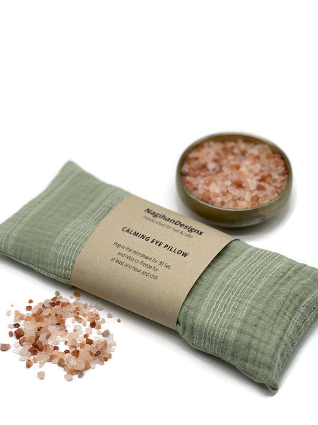 HIMALAYAN SALT Eye Pillow, Heat Therapy for Pain Relief, Spa and ...