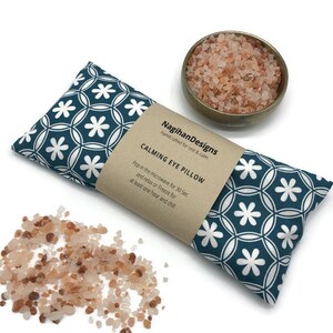 PINK HIMALAYAN SALT Eye Pillow, Aromatherapy Weighted Eye Pillow ...