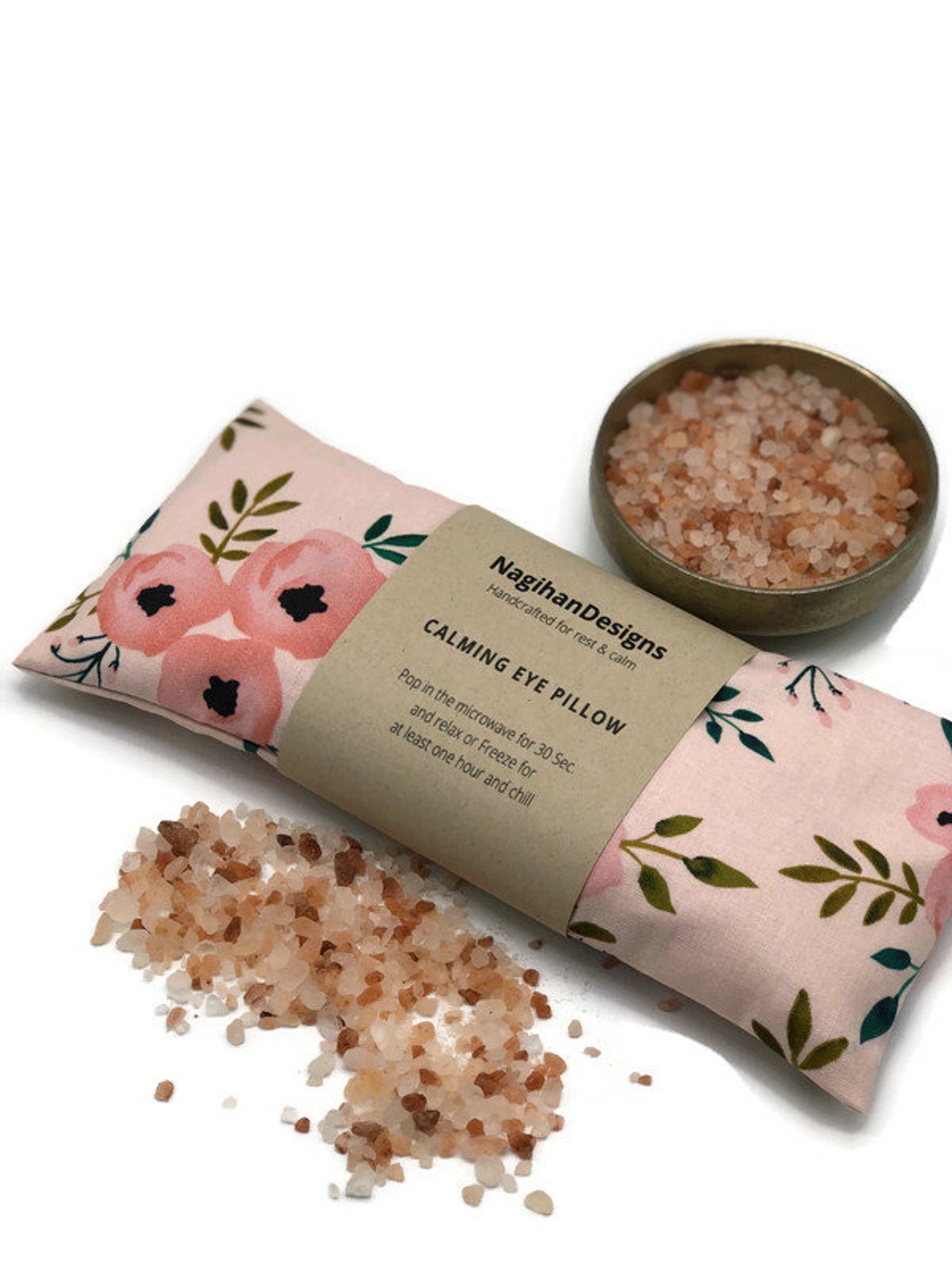 HIMALAYAN SALT Eye Pillow, Heat Therapy for Pain Relief, Spa and ...