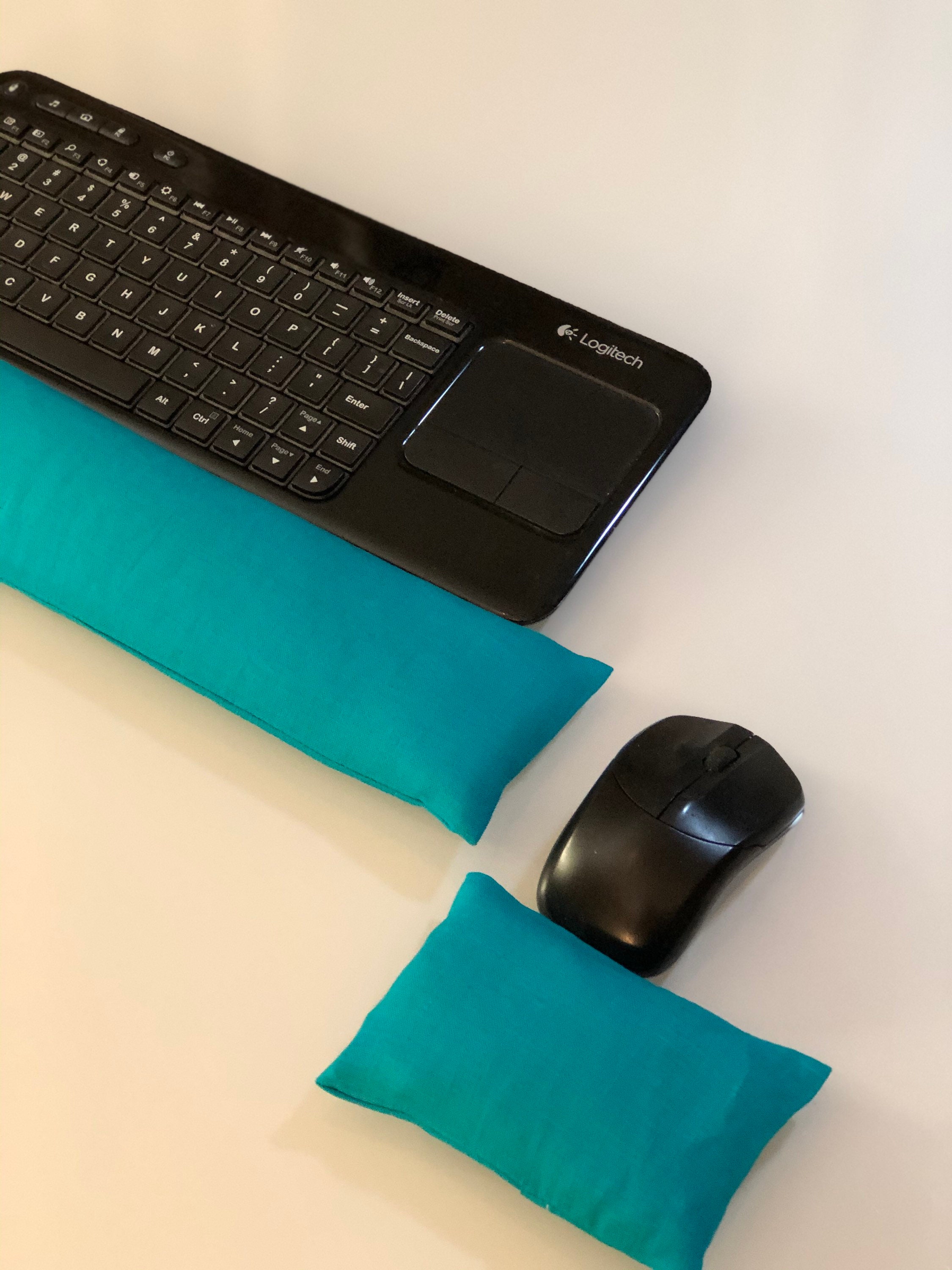Linen Fabric Keyboard and Mouse Wrist Rest Keyboard Pad Home | Etsy