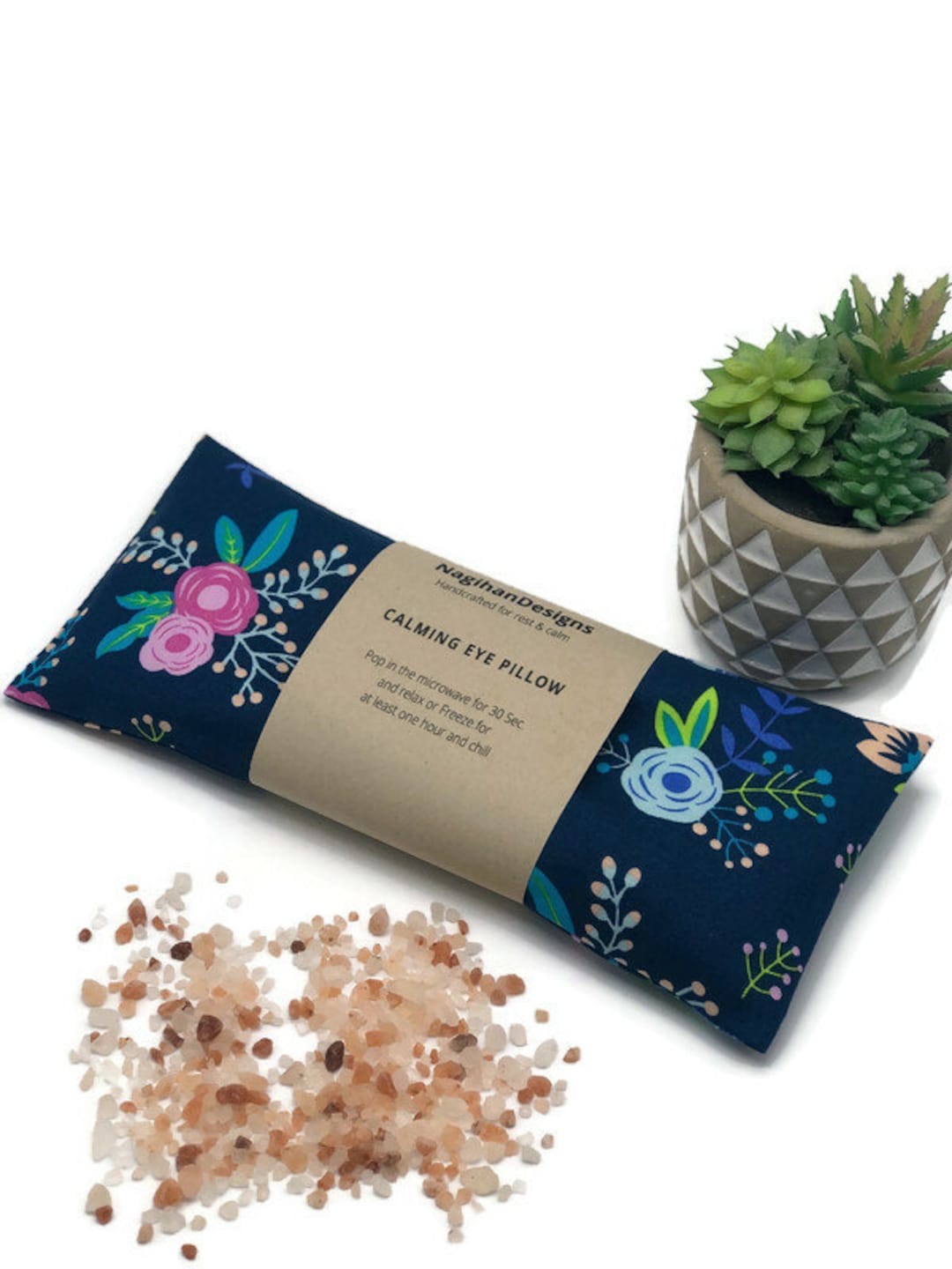 HIMALAYAN SALT Eye Pillow, Heat Therapy for Pain Relief, Spa and ...