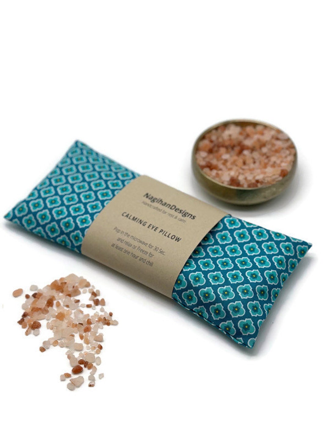 HIMALAYAN SALT Weighted Eye Pillow, Heat Therapy Pain Relief Spa ...