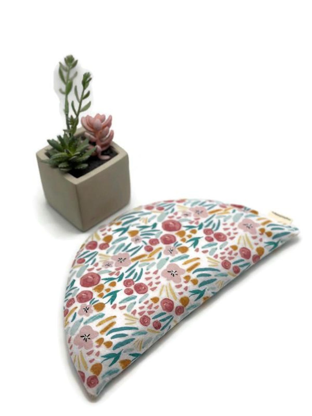 Large Half Moon Eye Pillow: Cotton Flannel Aromatherapy, Migraine ...