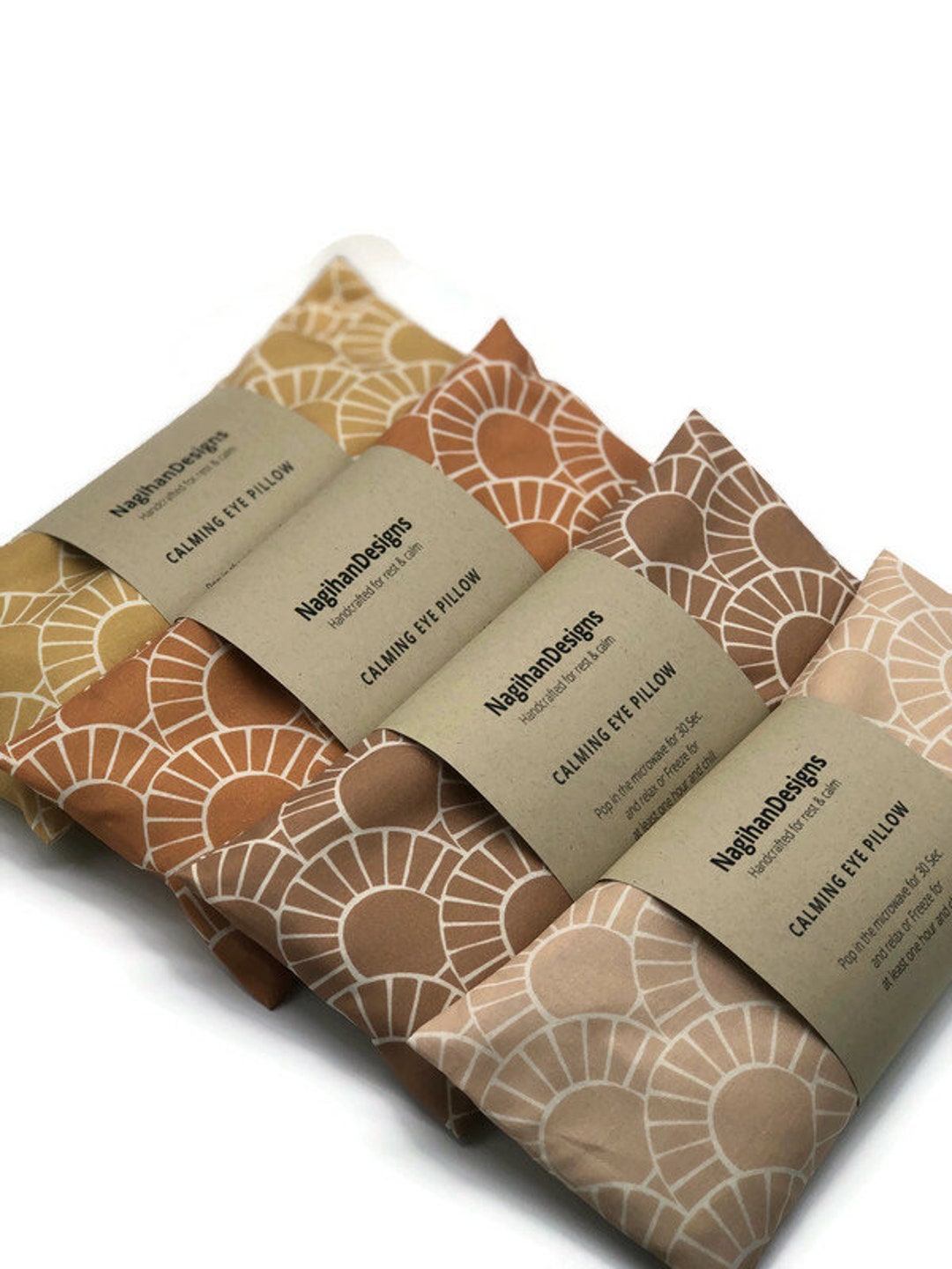 Washable Flax Lavender Eye Pillow: Stress & Headache Relief, Chill Pill ...
