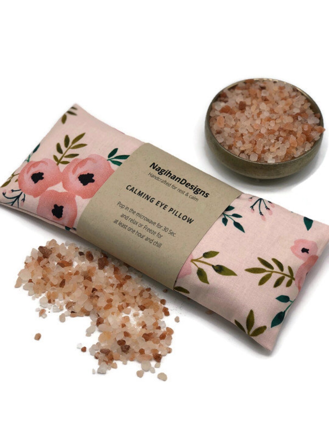 HIMALAYAN SALT Eye Pillow, Heat Therapy for Pain Relief, Spa and ...