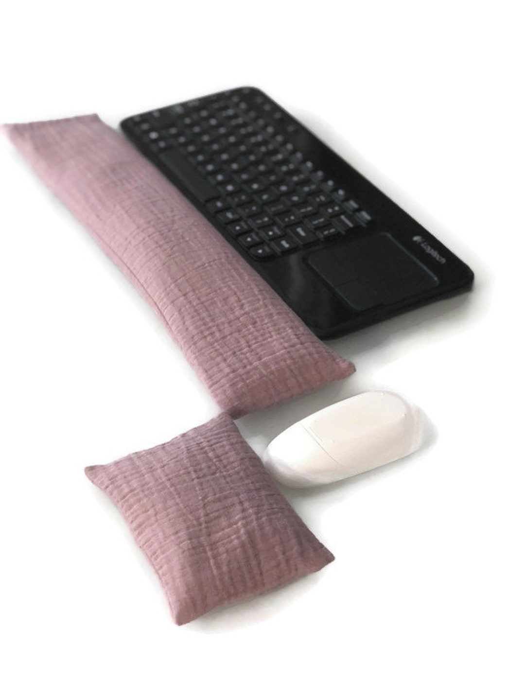 Keyboard and Mouse Wrist Rest Pillow, Ergonomic Wrist Pad, Flax Seed ...
