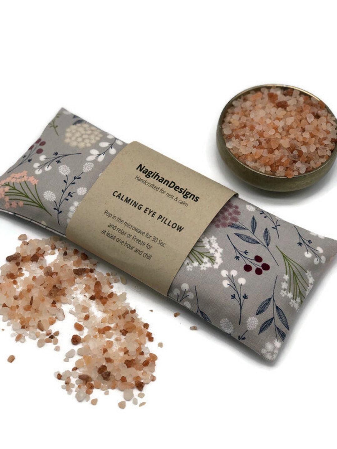 PINK HIMALAYAN SALT Eye Pillow Aromatherapy Weighted Eye Pillow ...