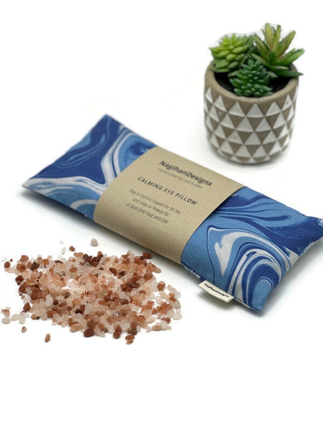 PINK HIMALAYAN SALT Eye Pillow Aromatherapy Weighted Eye Pillow ...