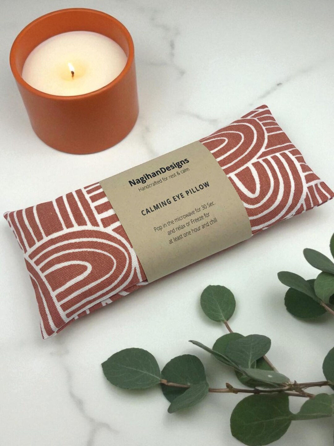 Lavender Duck Cloth Eye Pillow: Weighted Aromatherapy Eye Mask, Gift ...