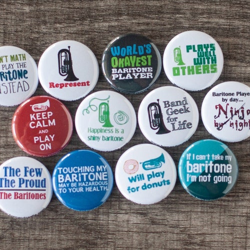 Mellophone Buttons / Music and Marching Band / Set of 12 - Etsy
